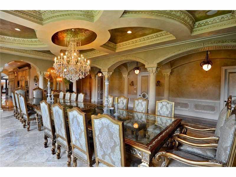 A Dramatic Opulent Residence with Magnificent Custom Ceilings and ...