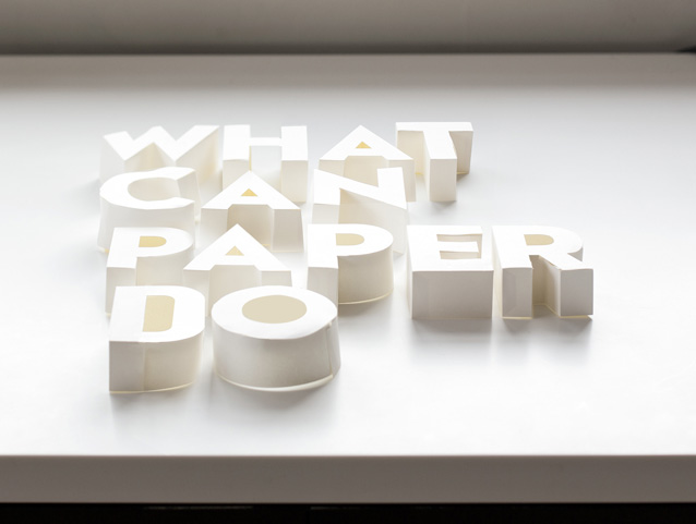 ABCDEFridays: Typography Paper craft