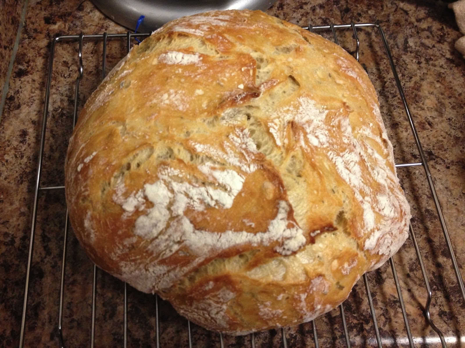 Working Out and Eating In: Recipe: Slow-Rise Crusty Bread