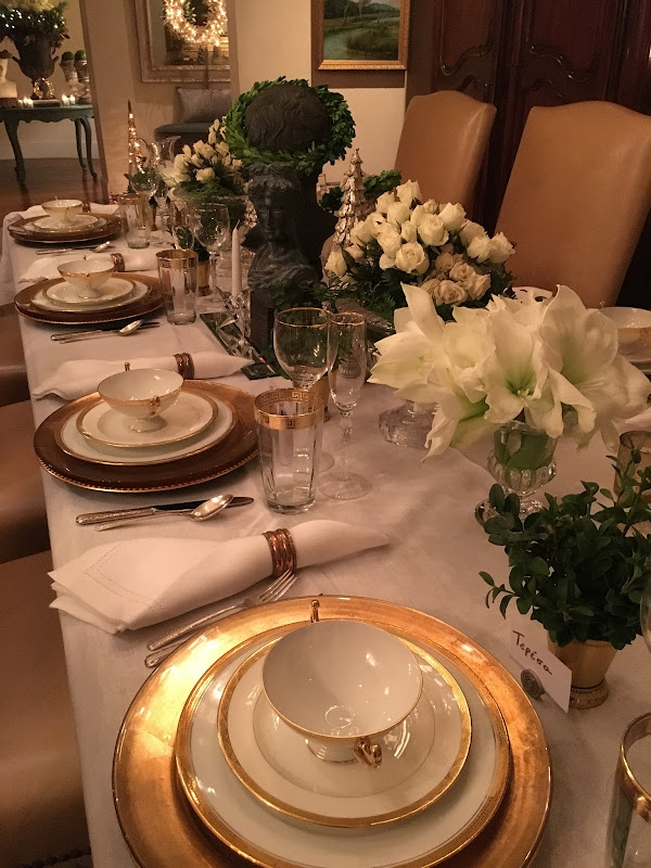 vignette design: A Greek Inspired Christmas Tablescape