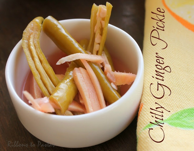 Chilly Ginger Pickle - Ribbons to Pastas