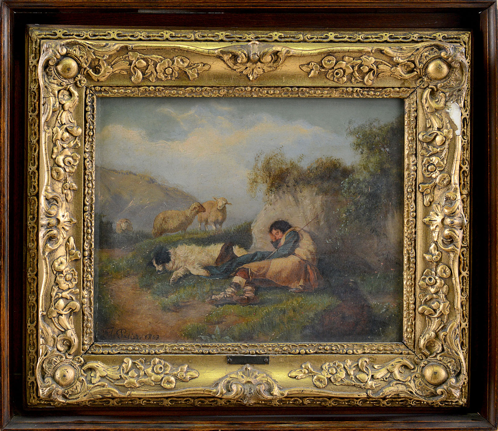 Vasto Gallery: Filippo Palizzi, “Il riposo del pastore”, 1843.