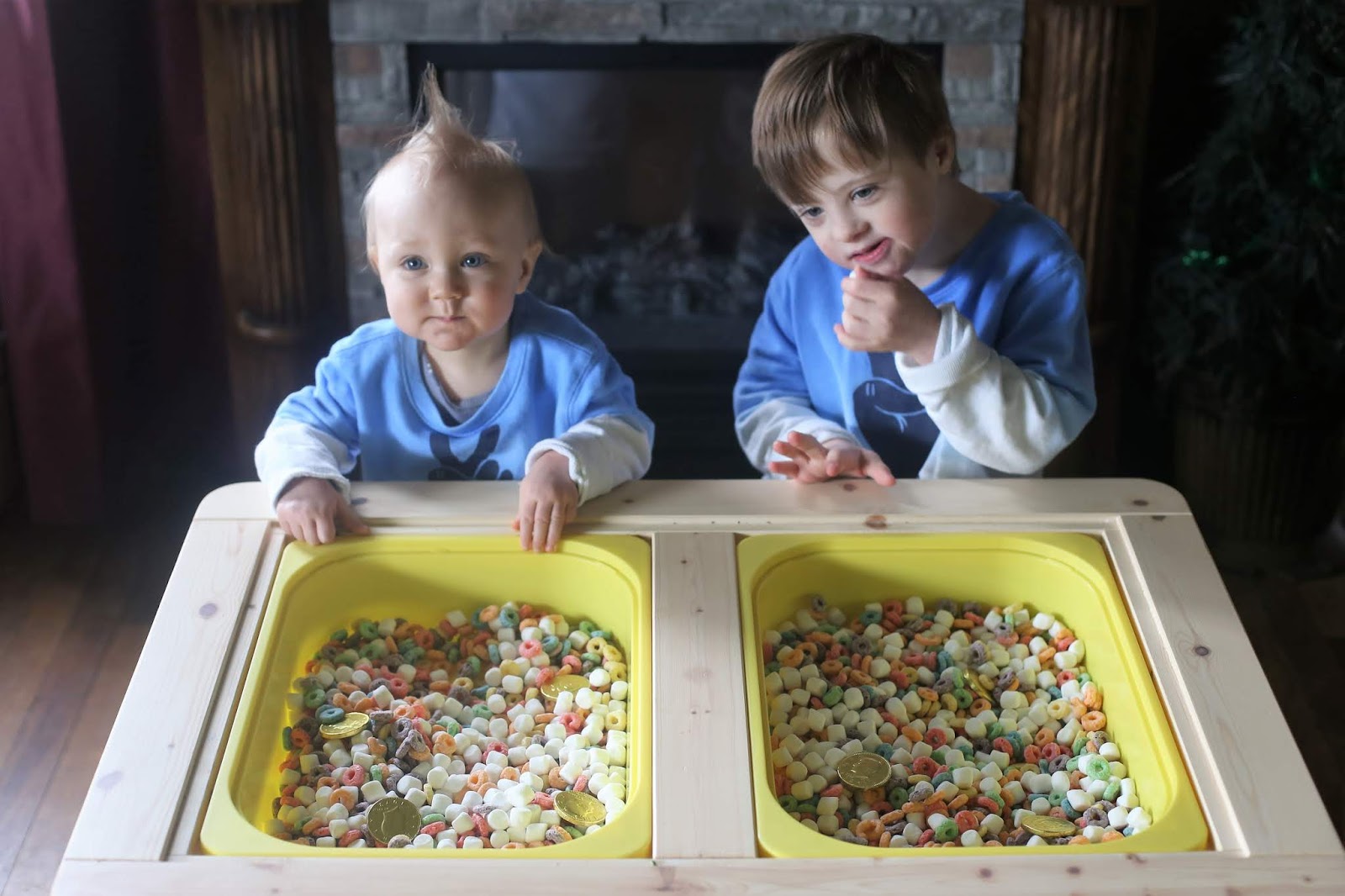 Our Five Ring Circus: Snack and Play Edible Rainbow Sensory Bin
