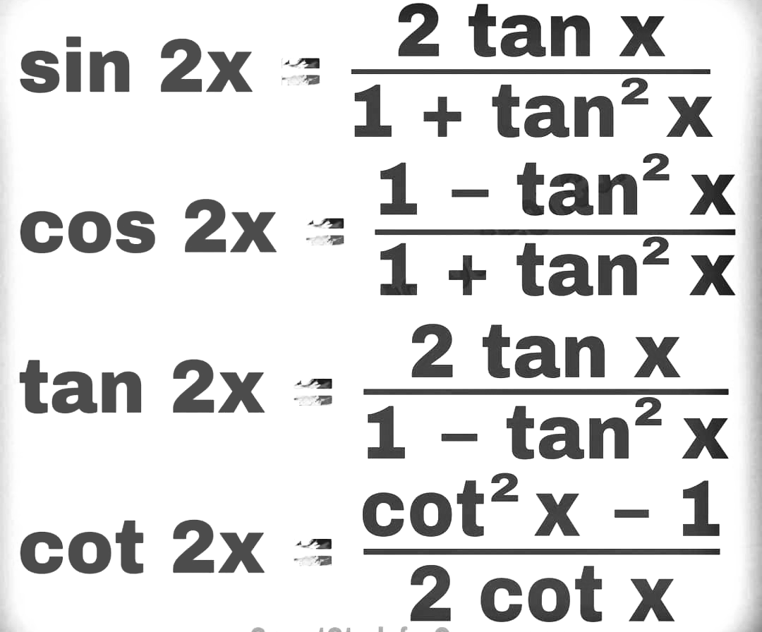 Some Basic Trigonometric Formulas 