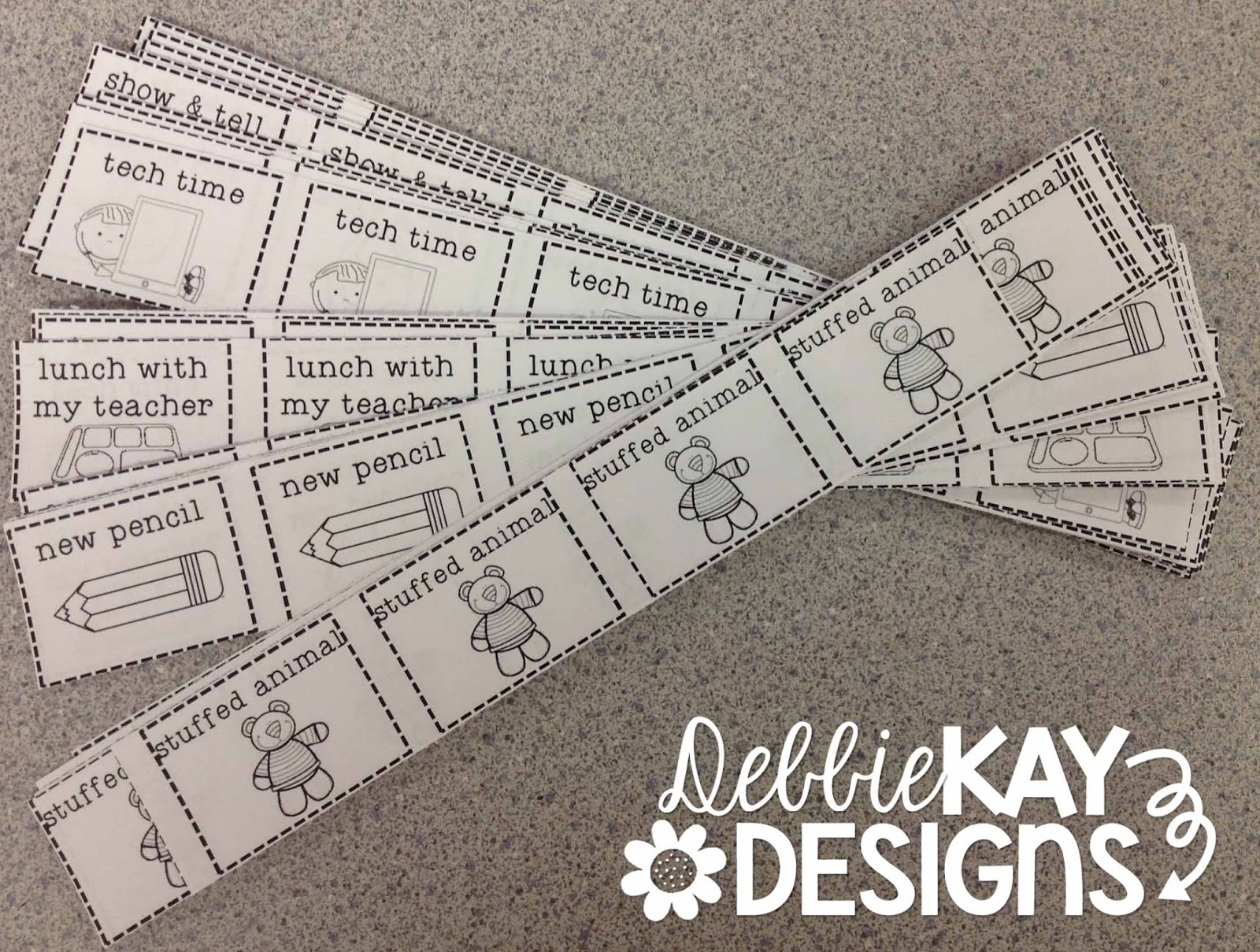 debbie kay designs: Reading Reward Cards