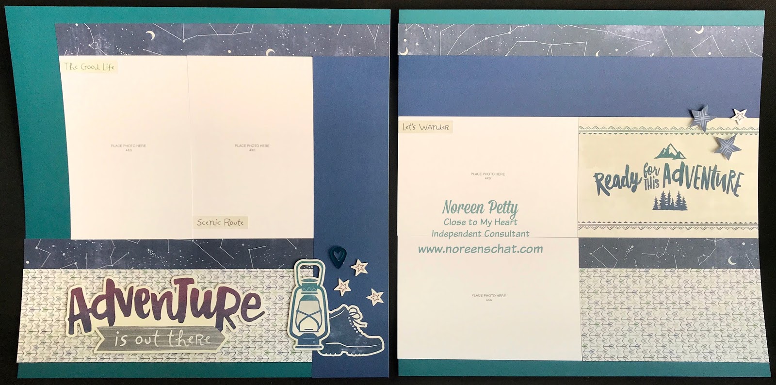 Noreen's Scrap N Chat: CTMH Aurora Ready for this Adventure Scrapbook ...