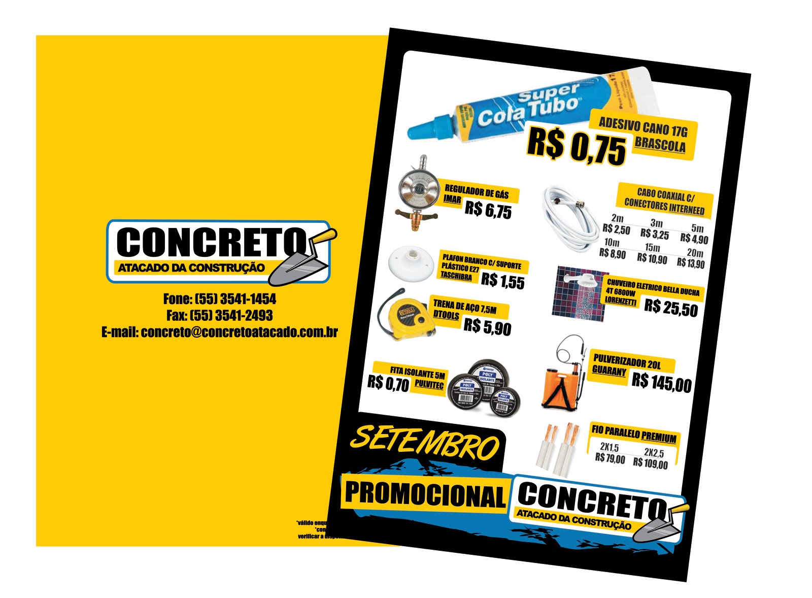 SS DesignerArt: Folder promocional Setembro Concreto