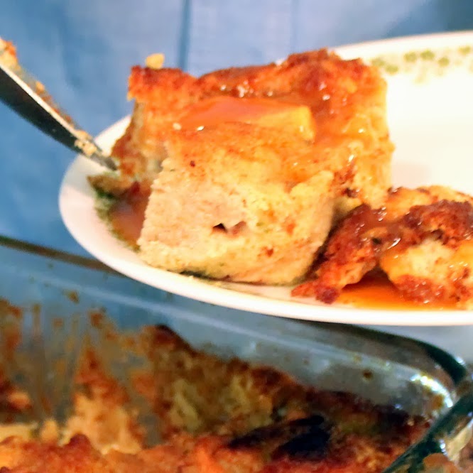 52 Ways to Cook: Caramel Apple Bread Pudding - Church PotLuck Dessert