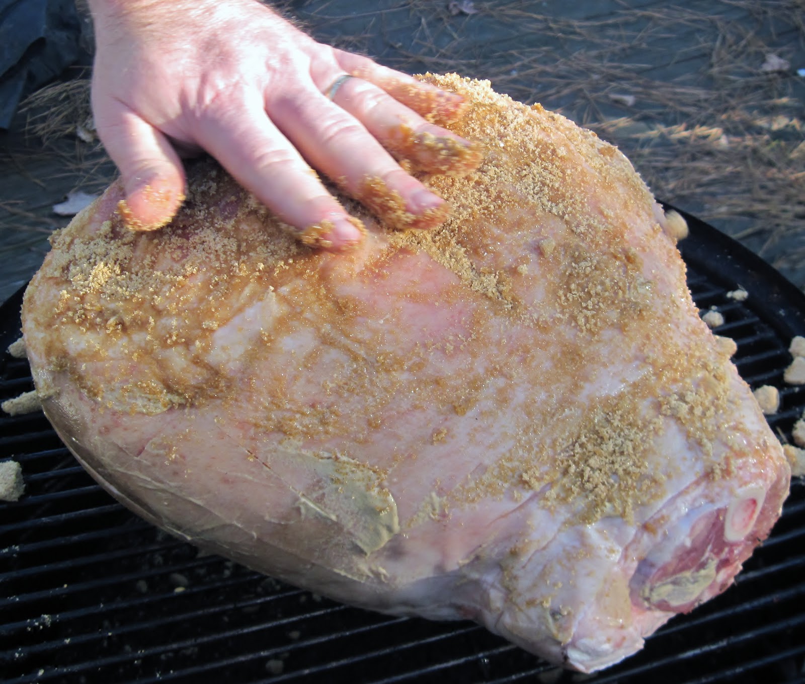 Carolina Sauce Company: Greg's First Attempt at Smoked Ham: A Delicious ...