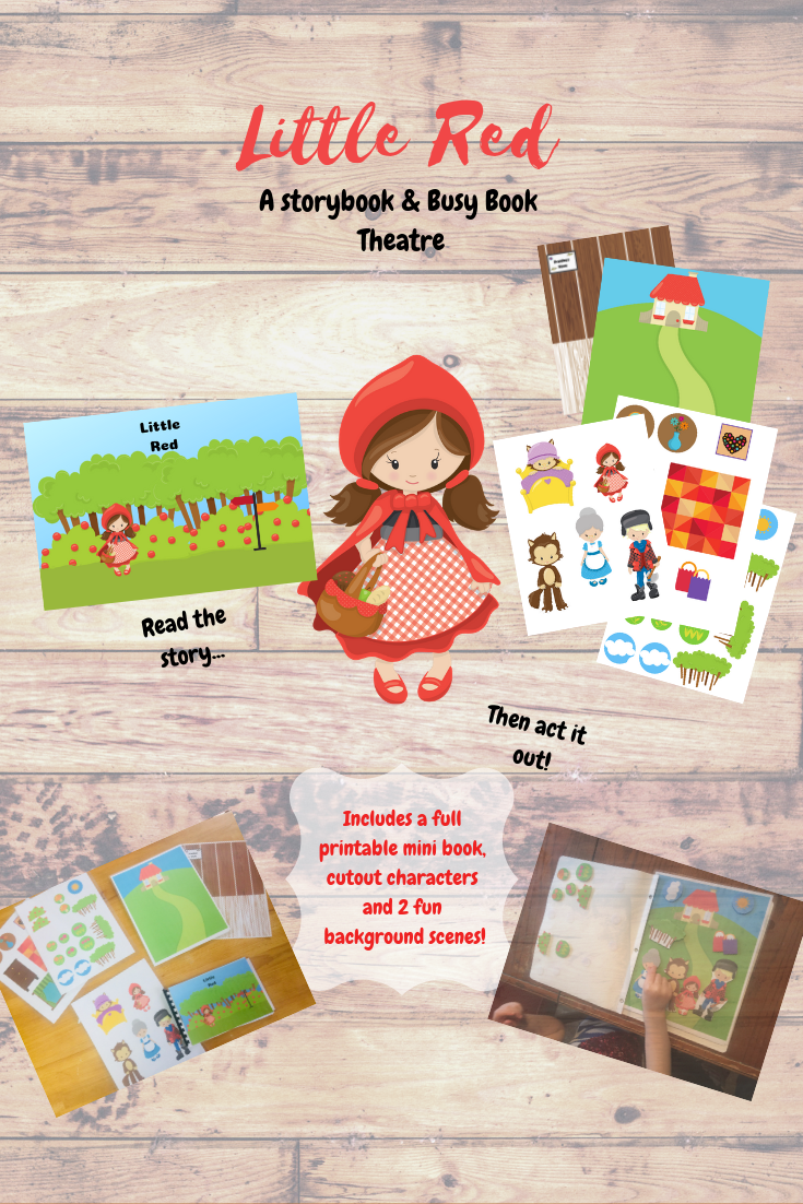Messy, Beautiful, Fun: Little Red Riding Hood Storybook Playset