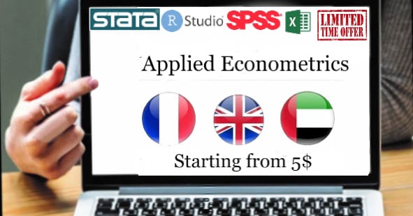 Econometrics Data Analysis Using Stata, Spss, R Studio Excel : Data ...