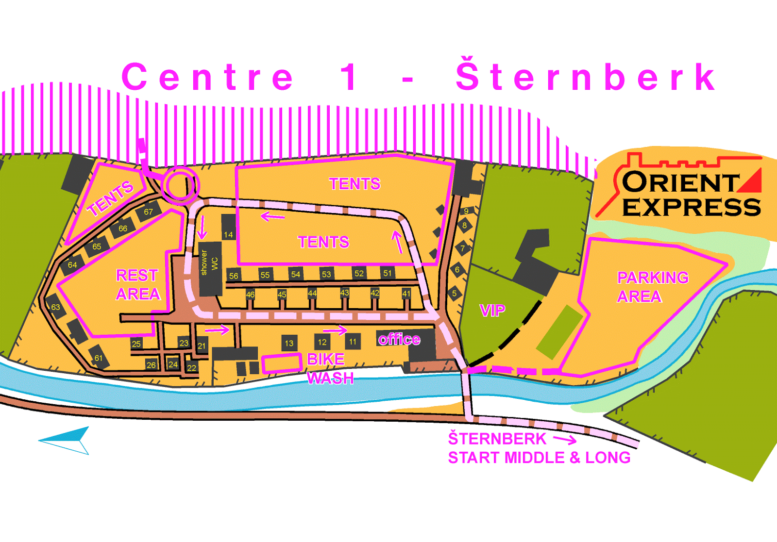 ORIENT EXPRESS MTBO: Orientační mapy | Orientation maps