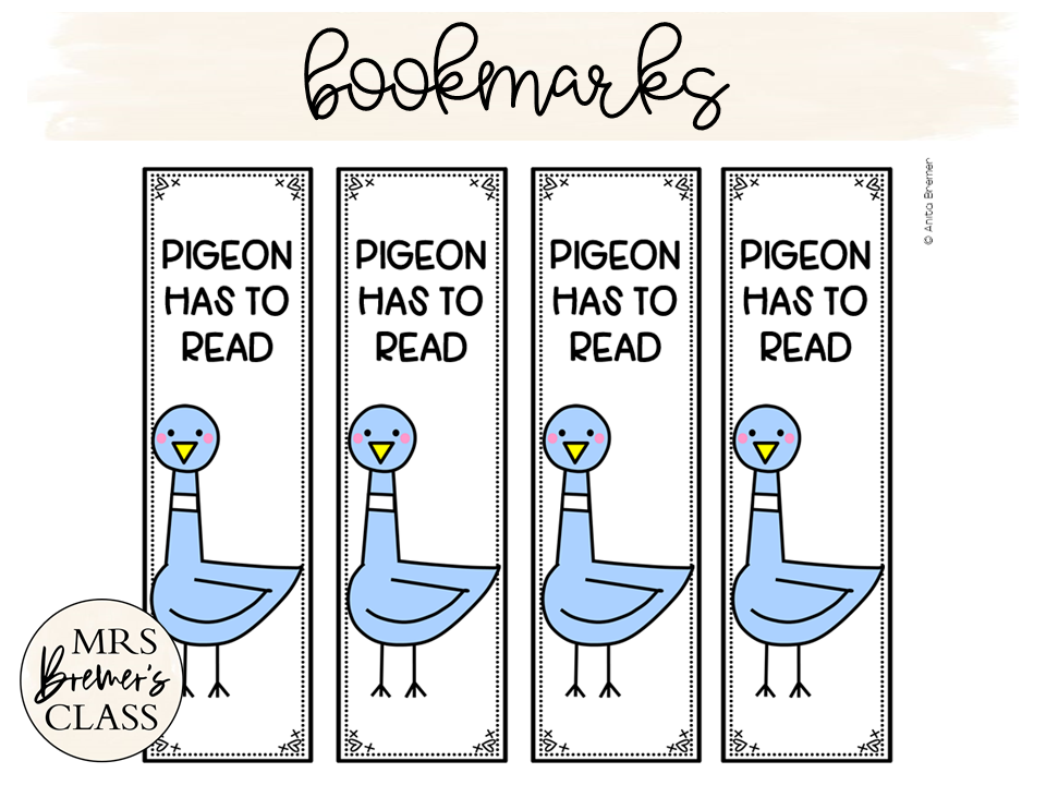 Pigeon HAS to Go to School! Book Activities and Ideas | Mrs. Bremer's Class