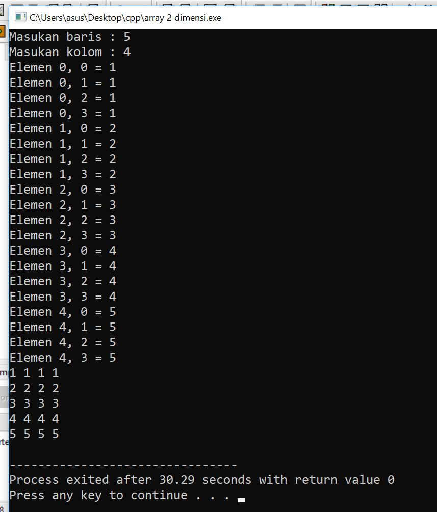 array 2 dimensi dan multidimensi c++ - Belajar Bareng