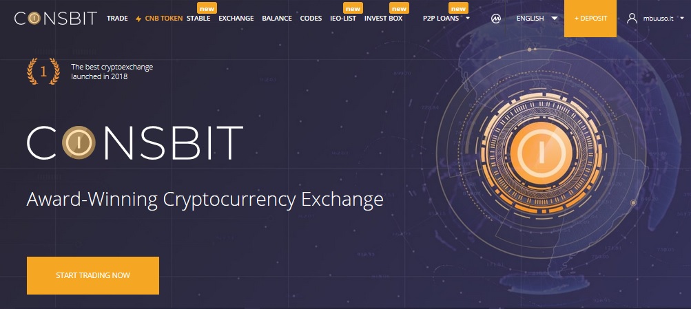 COINSBIT CRYPTO CURRENCY EXCHANGE