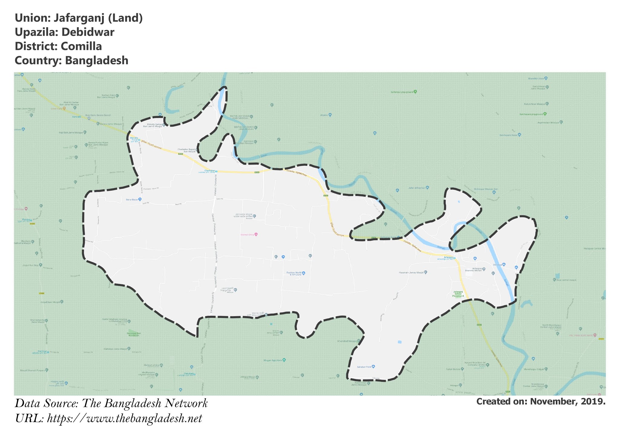 Jafarganj Union, Comilla