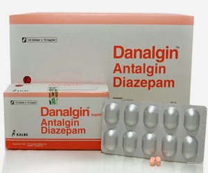 DOSIS OBAT DANALGIN (Metampiron, Diazepam) - Daftar Dosis Obat