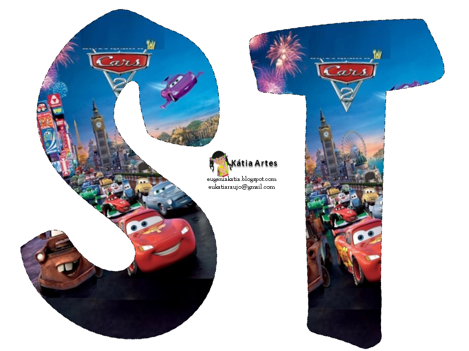 Alfabeto de Cars 2. | Oh my Alfabetos!