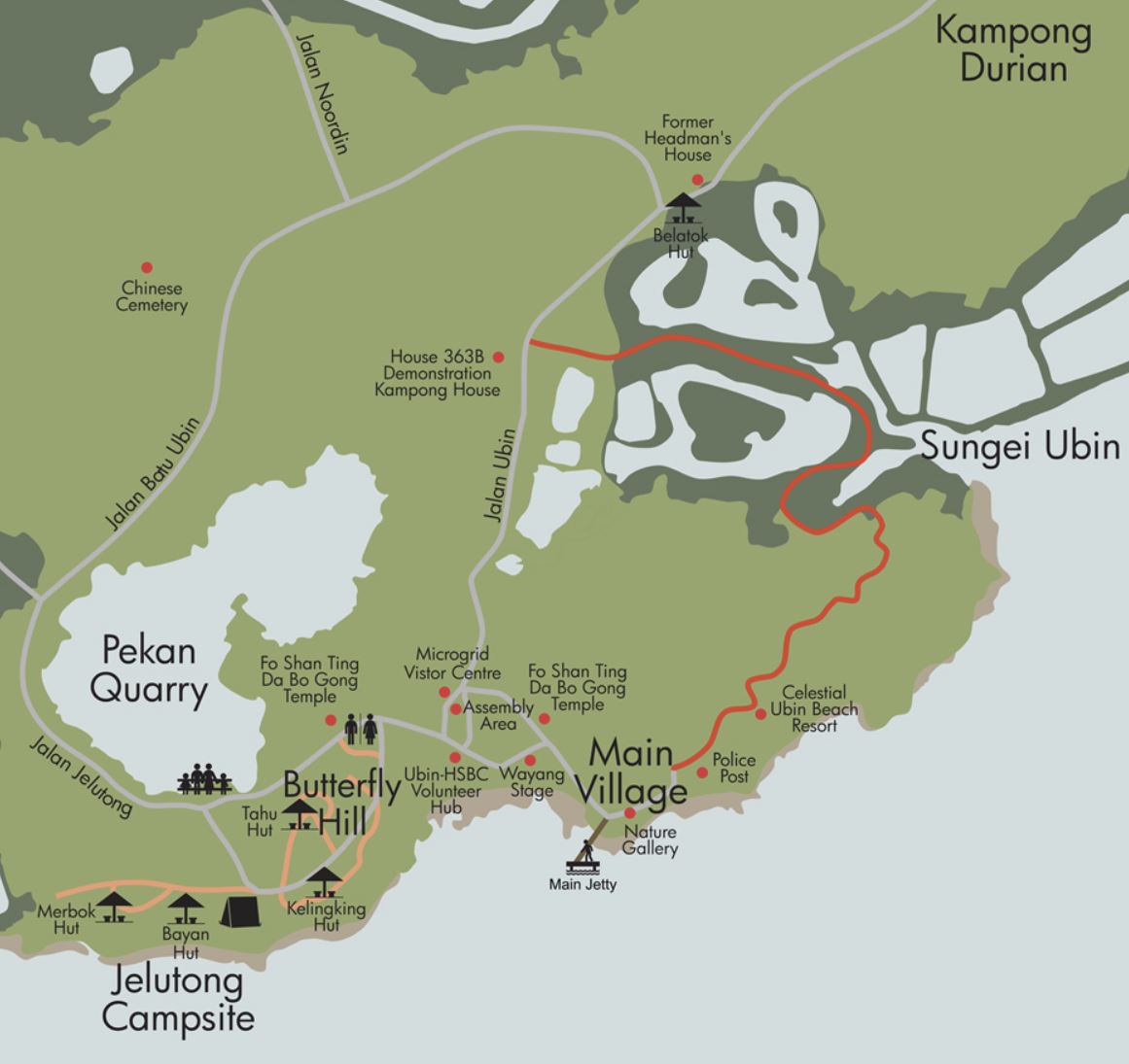 Pesta Ubin 2020: Map