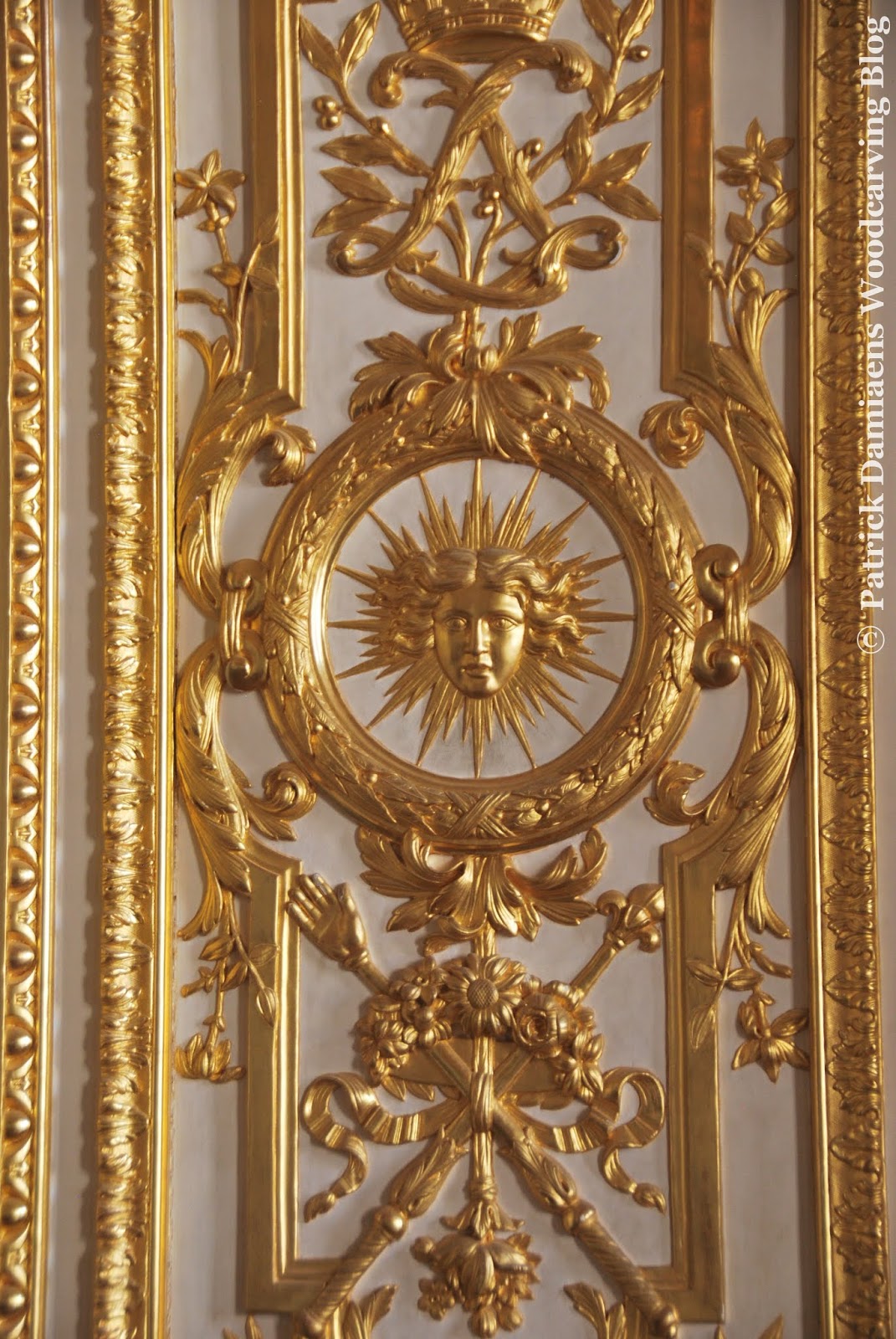 ORNAMENTAL WOODCARVER Patrick Damiaens: Royal monogram of Louis XIV ...