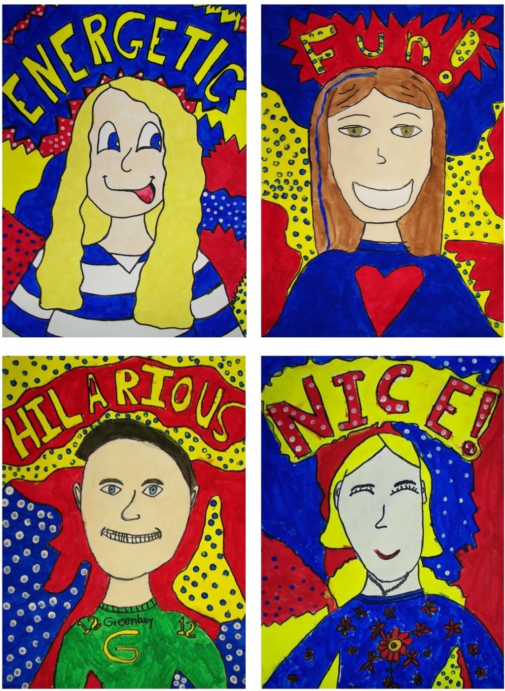 The Rolling Artroom: Pop Art Self Portraits (4-6 Grade)