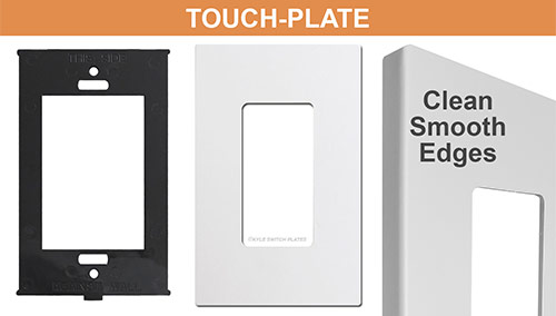 Kyle Switch Plates: Types of Screwless Wall Plates - Lutron, P&S, Touch ...