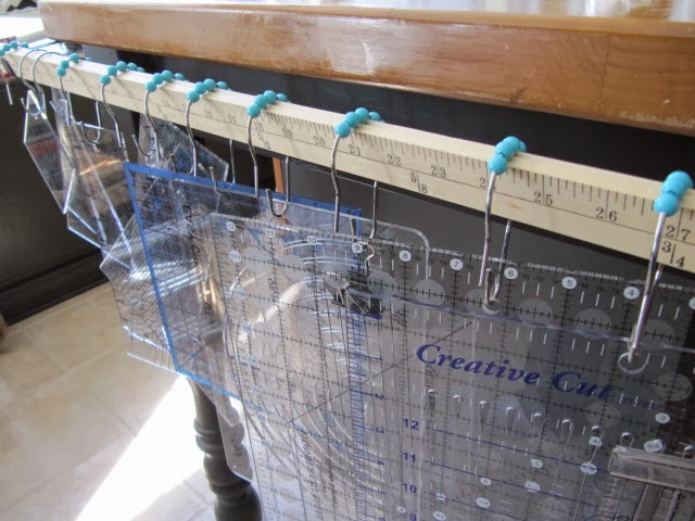 Sew Many Ways...: Tool Time Tuesday...Yard Stick Organizing Rack