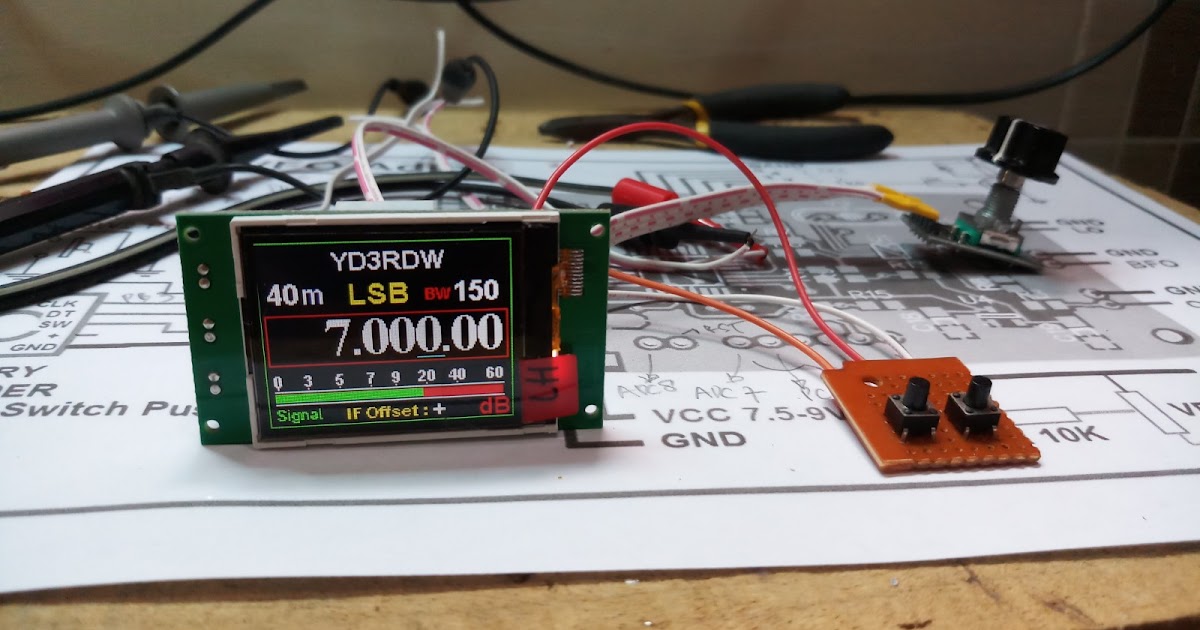 Redy Wibisono - YD3RDW: Testing VFO si5351 karya Adiba Onaga by YD3RDW
