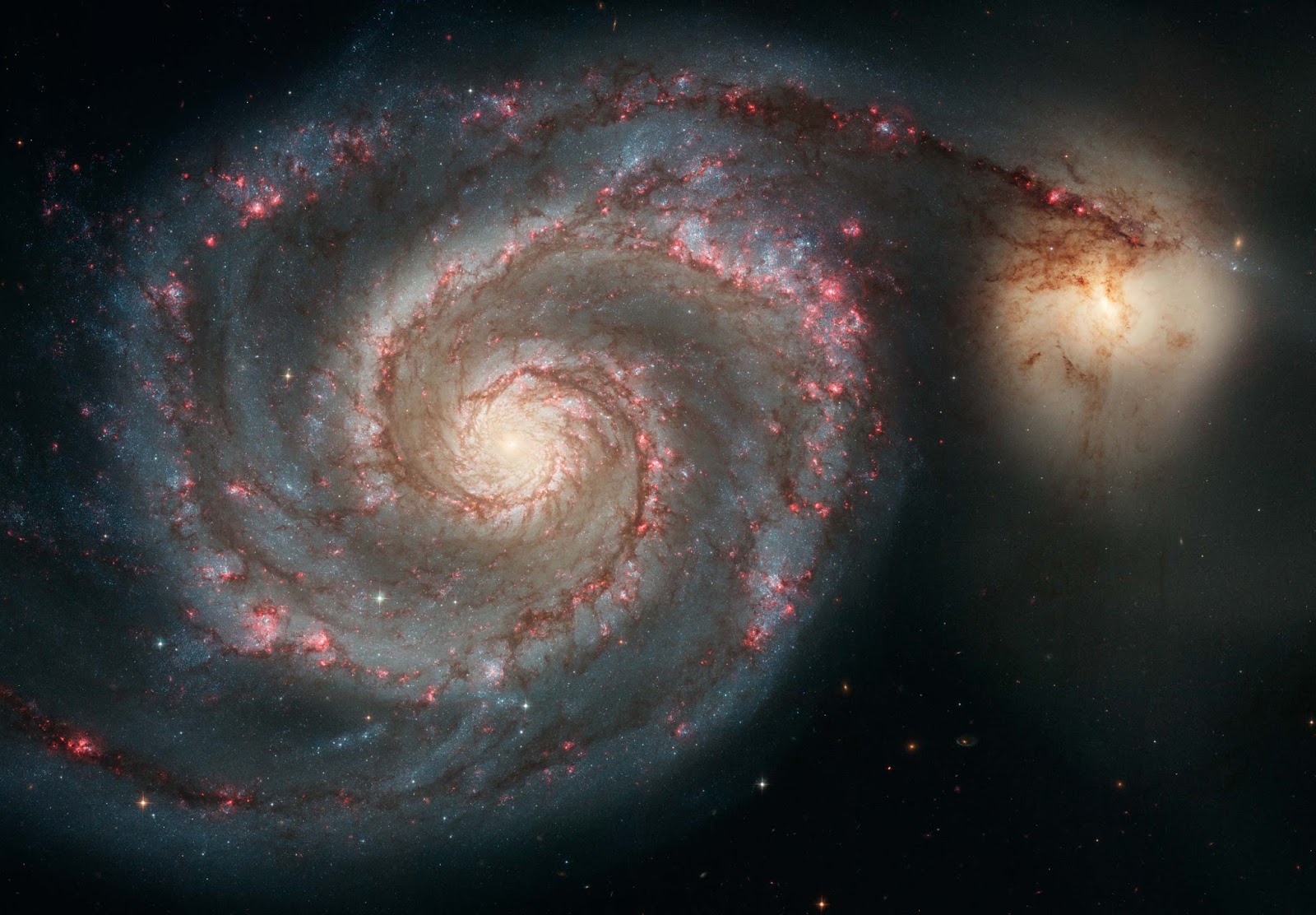 Messier 51, The Whirlpool galaxy.