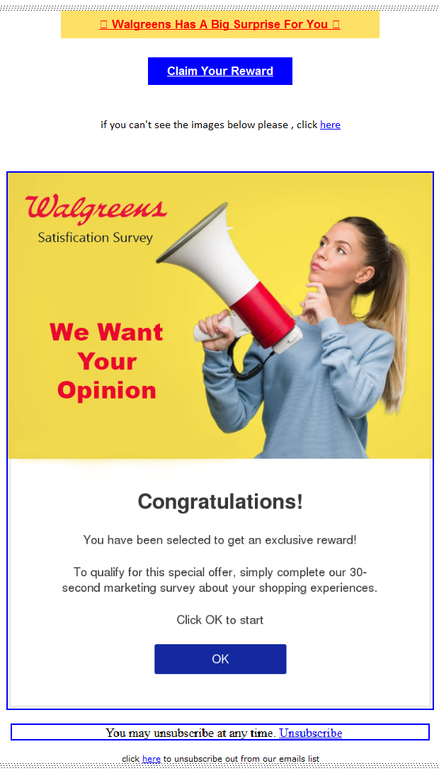 Metadata Consulting [dot] ca: Walgreens Phishing Email ...