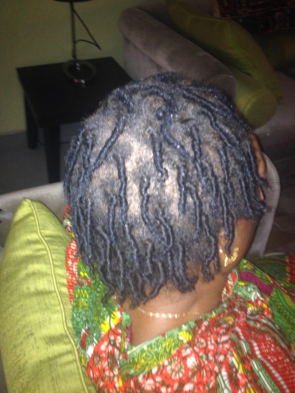 Starting Locs With A Comb Twist.
