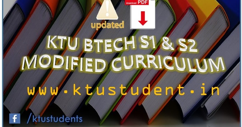 KTU Btech Curriculum for Semesters 1 and 2 Modified | KTU Students ...
