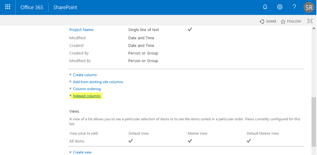 SharePoint Online: Add Indexed Column using PowerShell - SharePoint Diary