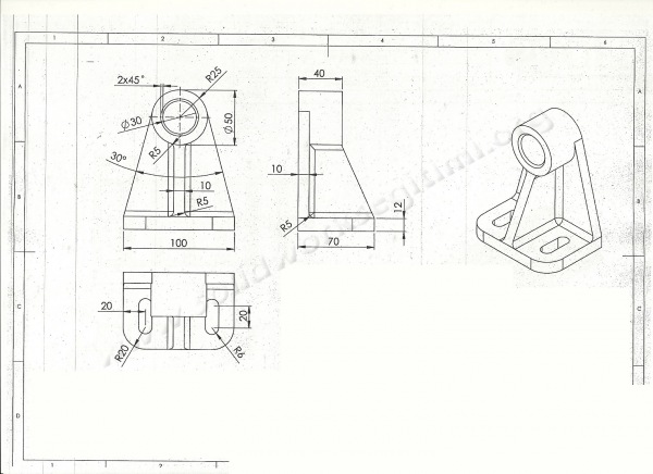 Example 3D drawing (250 pcs) for beginners. - كورسات مجانية فى كل المجالات
