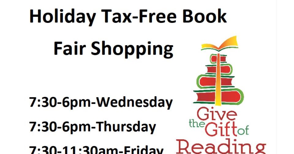 The Round Top Review: RTE Book Fair Tax-Free Shopping (This W-F)