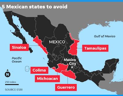 United States State Department: Mexico Travel Alert Updates, 5 States ...