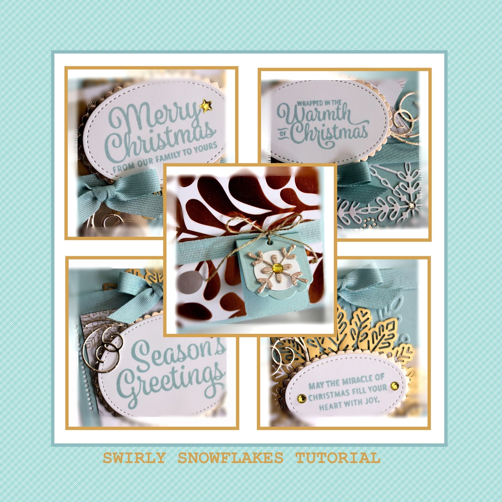 Me, My Stamps and I: December 2017 Snowflake Sentiments Tutorial