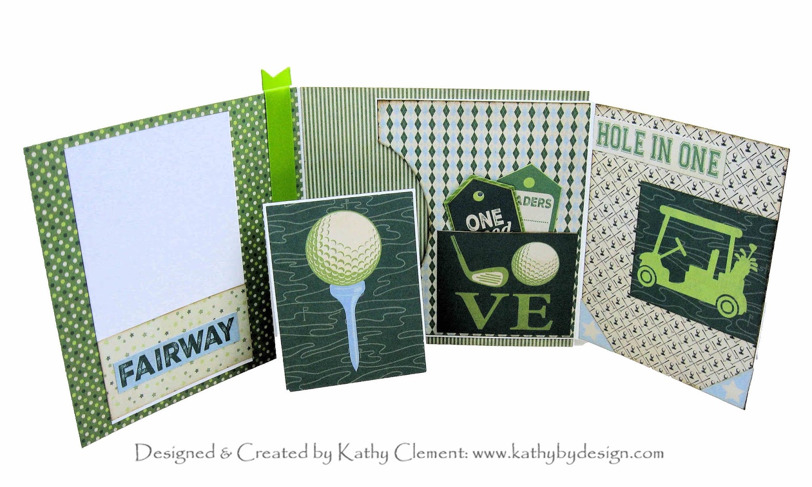 Really Reasonable Ribbon Blog: Par-tee Golf Card Folio with June Ribbons