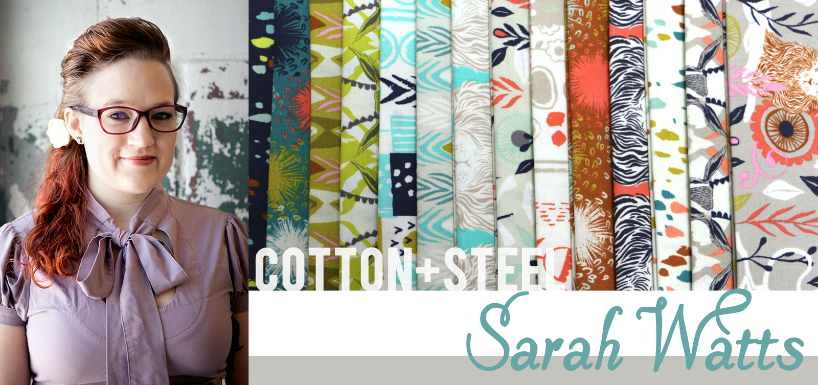 Fat Quarter Shop's Jolly Jabber: Cotton + Steel Collection: August by ...