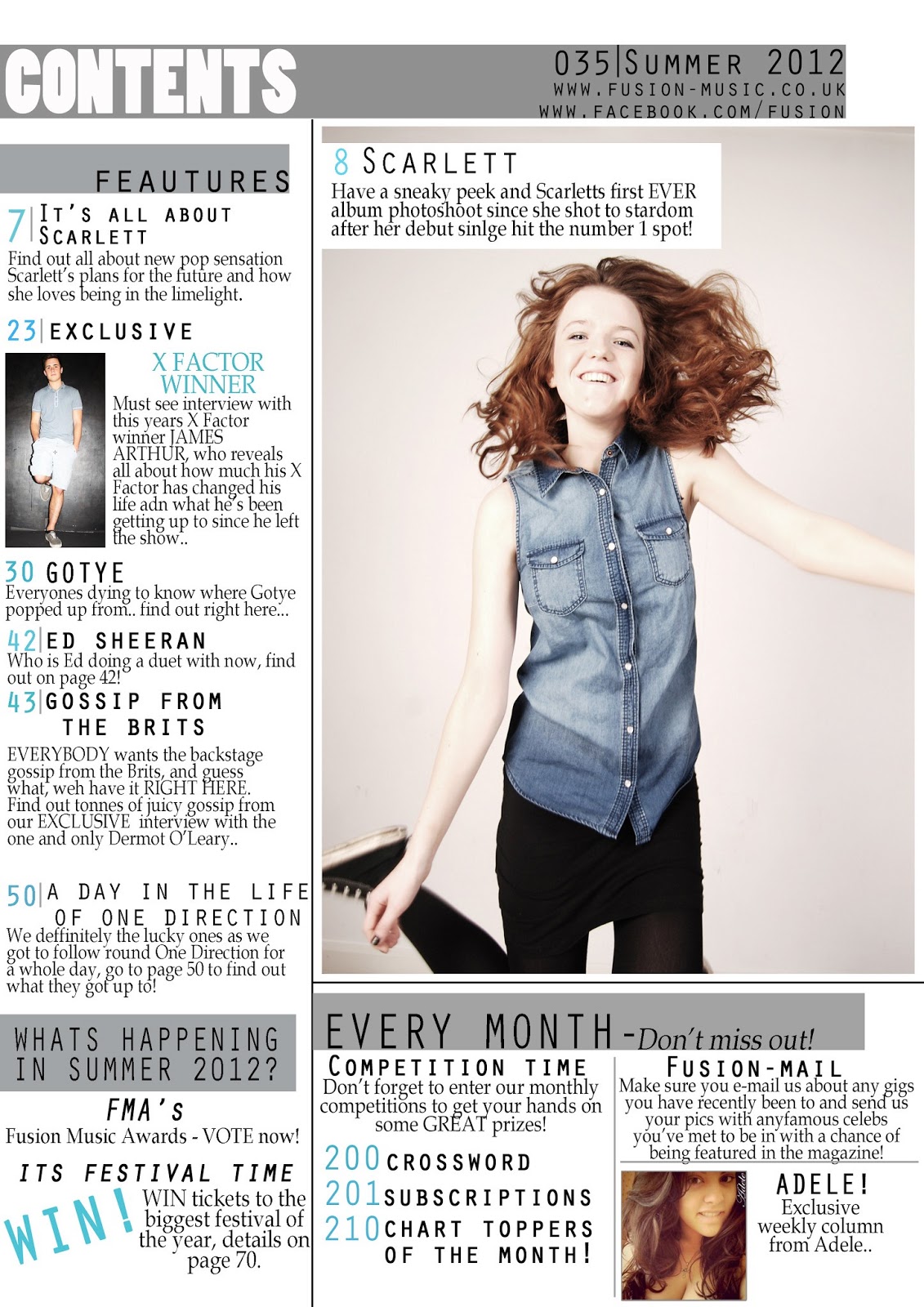 Music Magazine!: Analysing existing music magazine double page spreads.