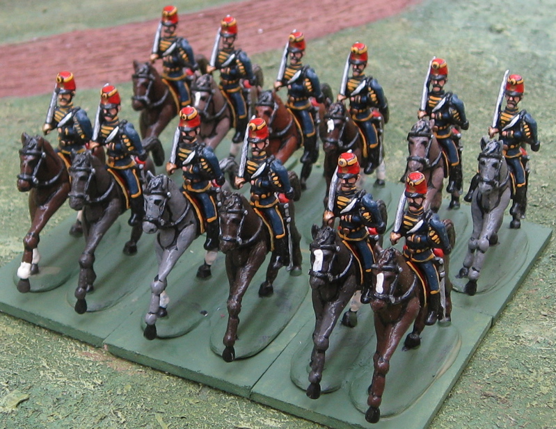 Tim's Miniature Wargaming Blog: 40mm 1850 Austrian Cavalry