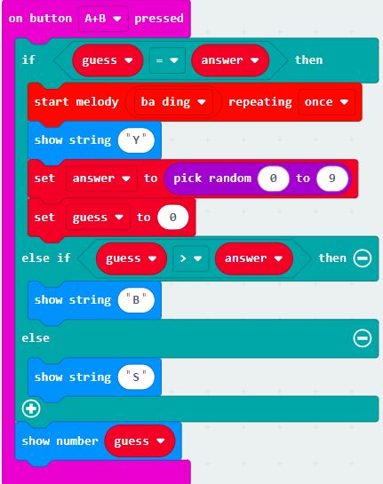 雲林SONG: Microbit 遊戲設計：猜數字遊戲(Microbit: Number Guessing Game)