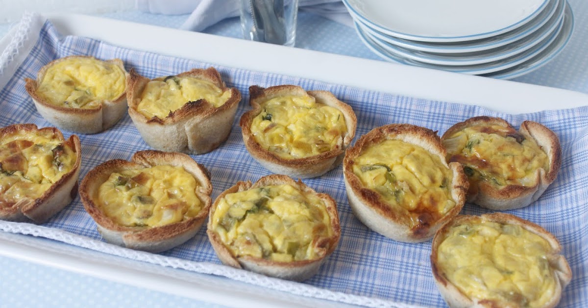 Mini quiches de puerro y lechuga ~ Con sabor a huerto