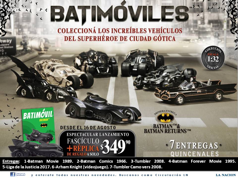 Colección Batimóviles 1/32 La Nación Argentina | Colecciones Chéveres