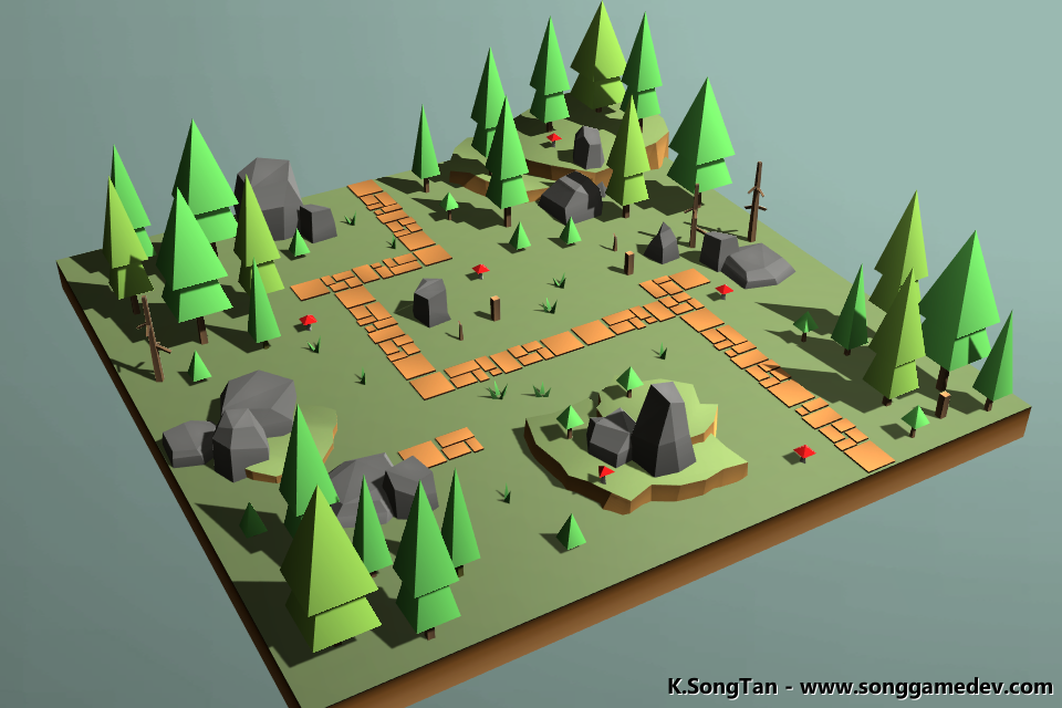 SongGameDev: More Low-Poly Scenes