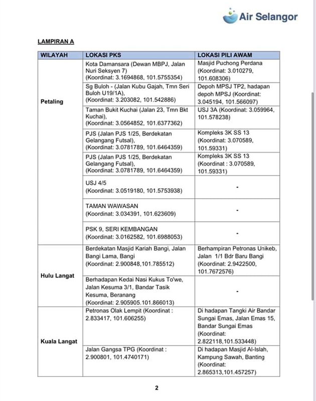 Gangguan bekalan air, lebih 300,000 pengguna di Petaling, Hulu Langat, Kuala Langat & Sepang ...