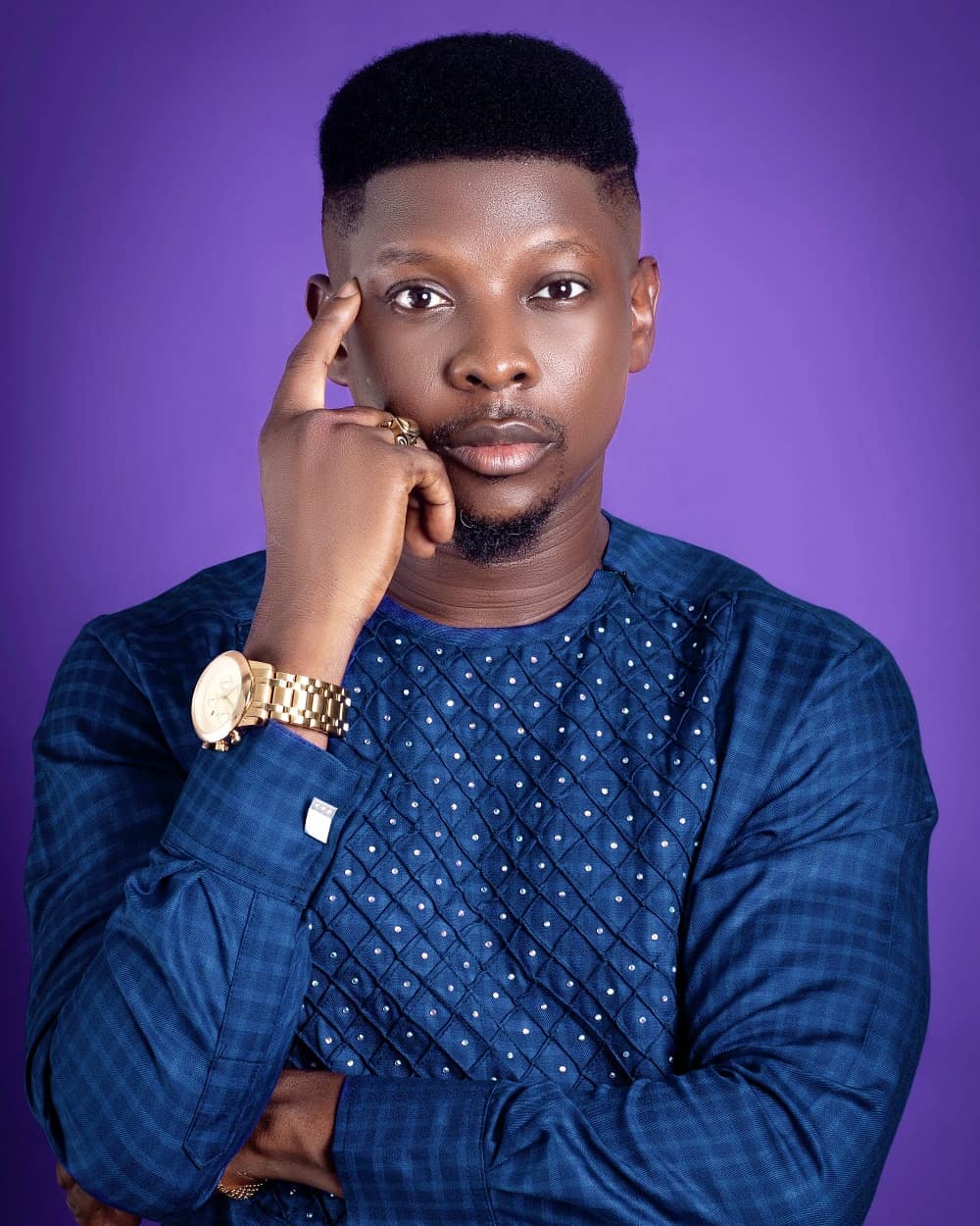 Shirtless photo of Rotimi Salami