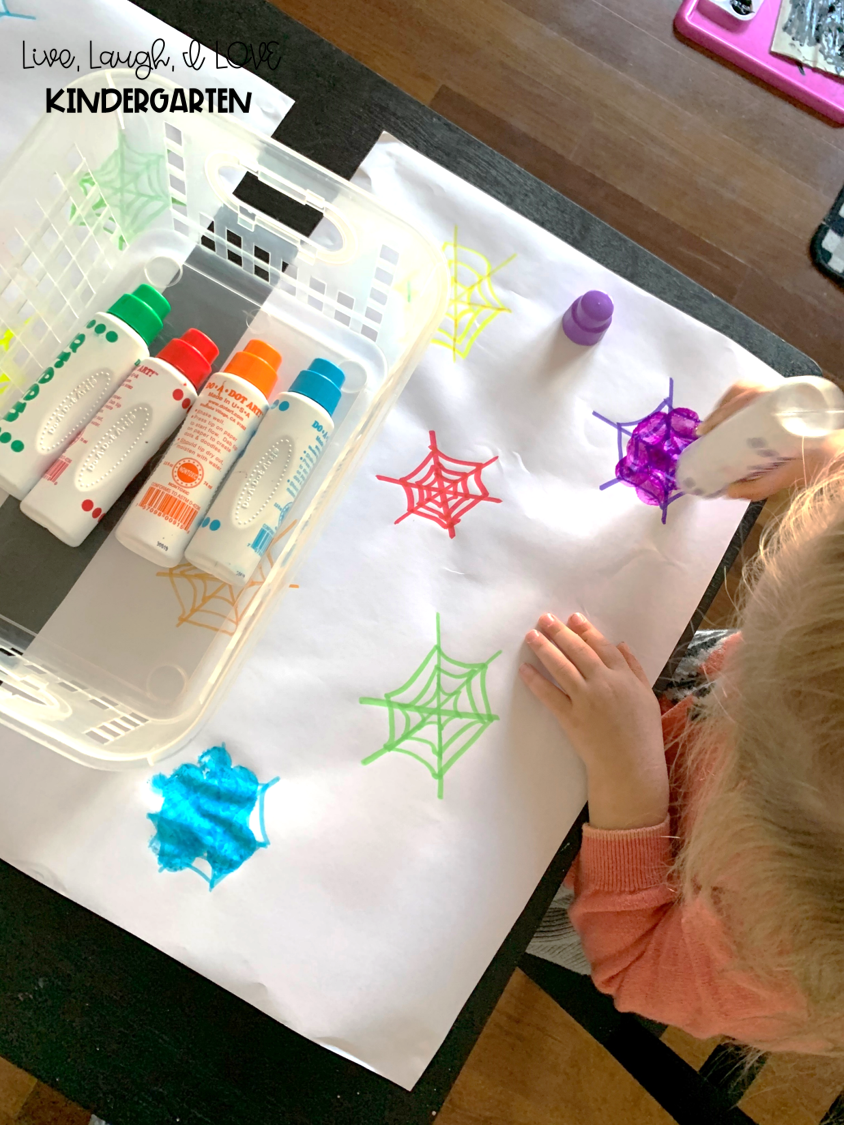 They Took A Do A Dot Marker And Dotted Each With The Matching Color they-took-a-do-a-dot-marker-and-dotted-each-web-with-the-matching-color