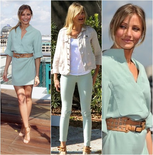 Combinando mais um pouco: Look do Dia, tema verde água.