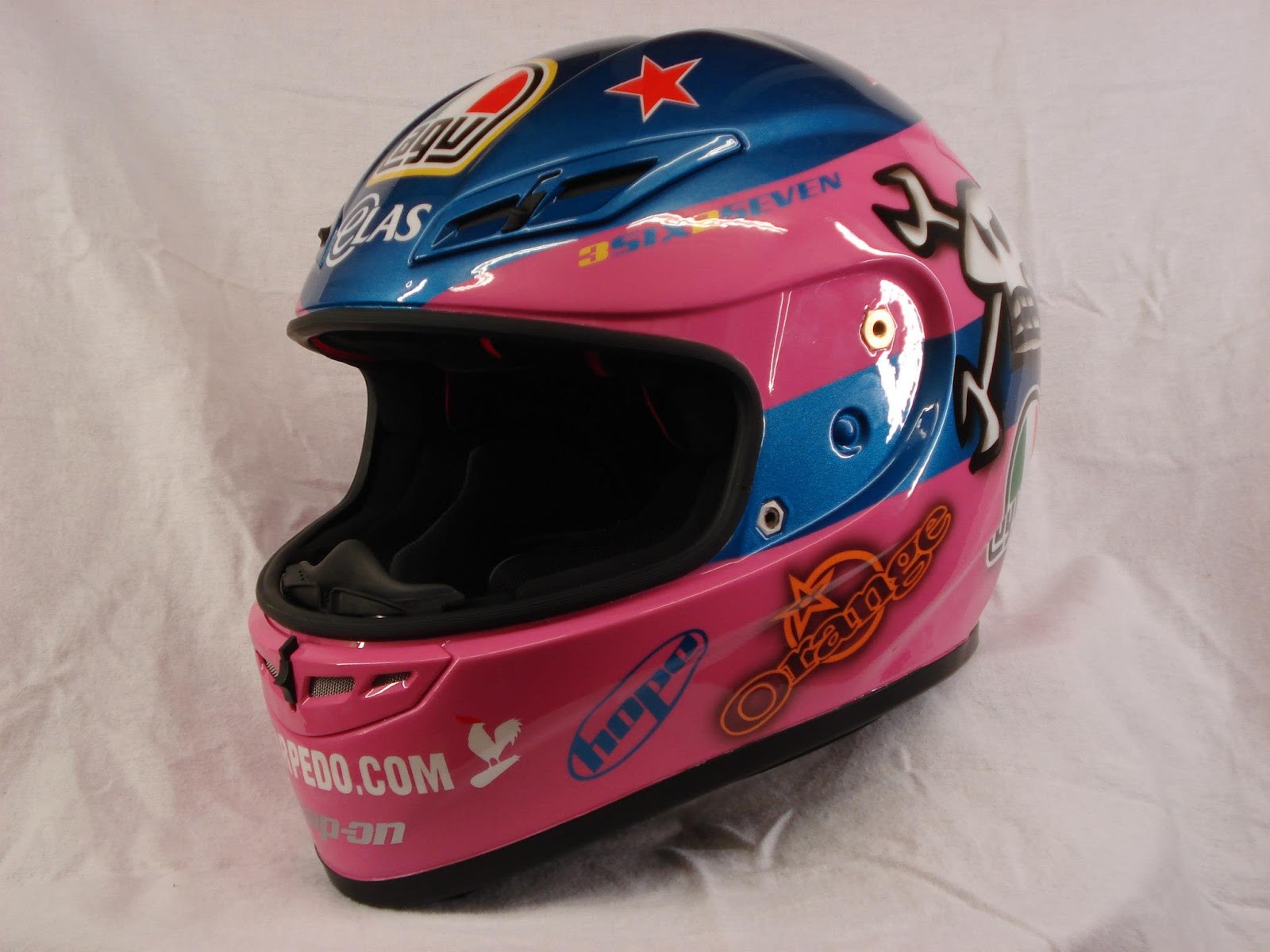 Racing Helmets Garage: Agv GP-Tech G.Martin "pink" 2012 by 3six2seven